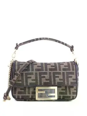 Fendi Zucca Canvas Mini Crossbody Bag - Brown