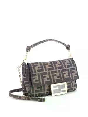 Fendi Zucca Canvas Mini Crossbody Bag - Brown