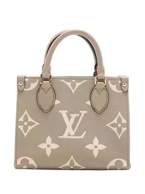 LOUIS VUITTON Bicolor Monogram Empreinte Giant Onthego Satchel