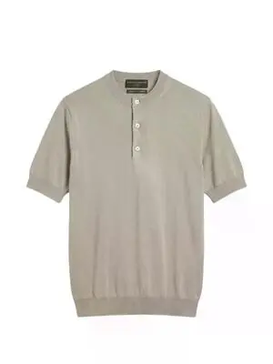 FILIPPO DE LAURENTIIS Short-sleeve Half-button Top