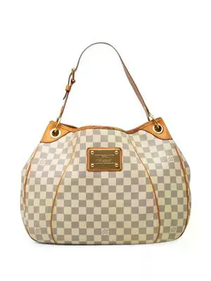 LOUIS VUITTON Damier Azur Galliera Pm Shoulder Bag - White