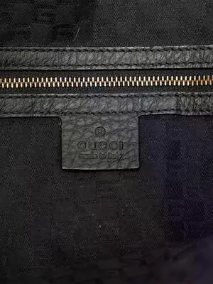 Gucci Pebbled Calfskin Bamboo Hobo Bag