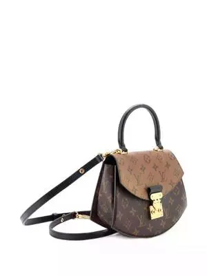 LOUIS VUITTON Tilsitt Top Handle Bag Reverse Monogram Canvas Crossbody Bag