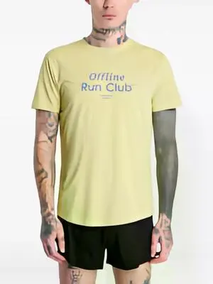 SAYSKY Logo-print Curved-hem T-shirt
