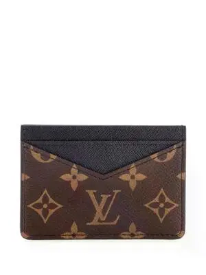 LOUIS VUITTON Neo Macassar Monogram Canvas Card Holder - Brown