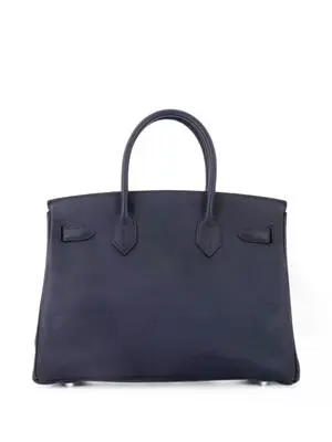 Hermès Birkin Handbag Epsom With Gold Hardware 30 Satchel - Blue