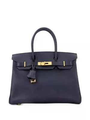 Hermès Epsom Birkin 30 Satchel - Blue