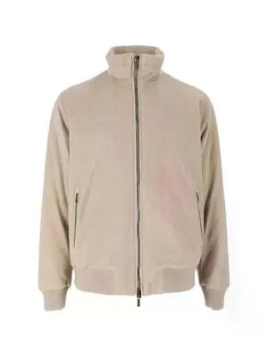 Peserico Zip-up Ribbed-trim Jacket