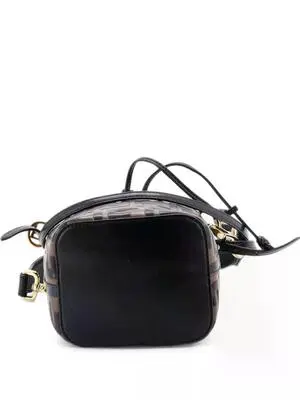 Fendi Mon Tresor Zucca Embossed Leather Mini Bucket Bag - Brown