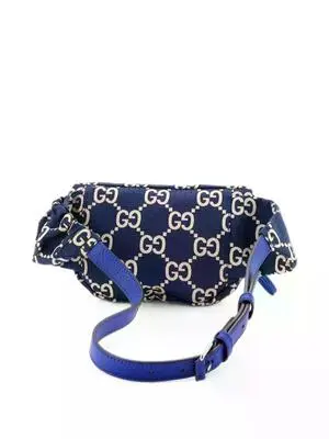 Gucci Ripstop Gg Nylon And Leather Belt Bag