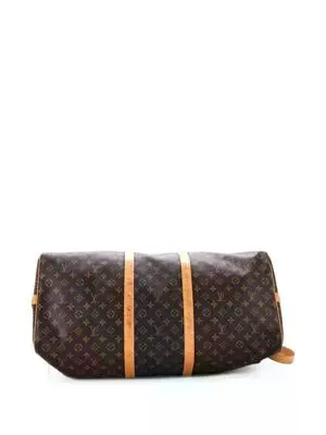 LOUIS VUITTON Keepall Bandouliere Bag Monogram Canvas 60 Travel Bag - Brown