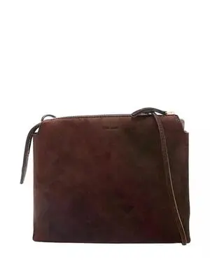 THE ROW Mini Twin Suede Cross Body Bag