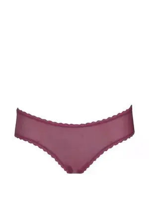 LAURA URBINATI Scallop-edge Tulle Briefs