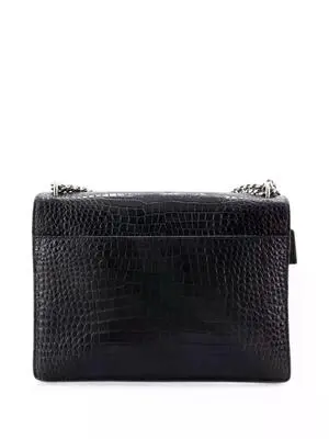 Saint Laurent Sunset Crocodile Embossed Leather Large Crossbody Bag