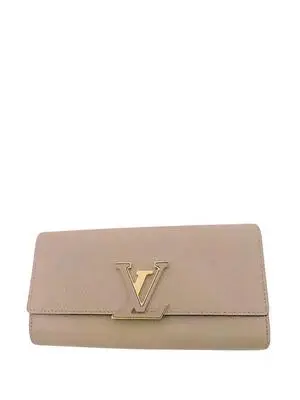 LOUIS VUITTON 2021-2026 Taurillon Capucines Wallet Long Wallets - Neutrals