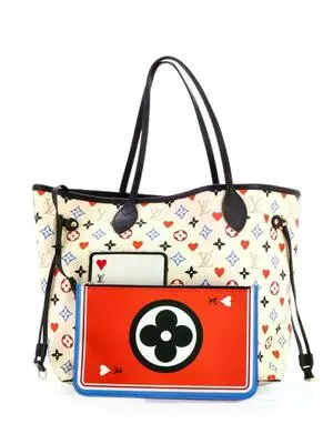 LOUIS VUITTON Neverfull Nm Limited Edition Game On Multicolor Monogram Mm Tote Bag - Neutrals