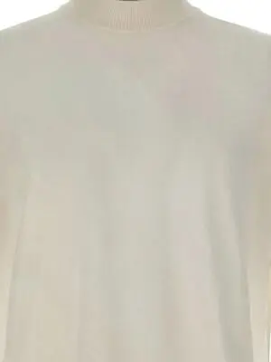 FILIPPO DE LAURENTIIS Mock-neck Short-sleeve Fine-knit Top