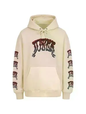 IUTER Logo-print Drawstring Hoodie - Neutrals