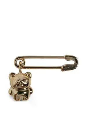 Kate Spade New York Safety-pin Bear-charm Earrings