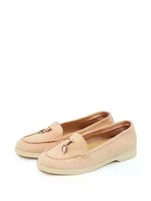 Loro Piana Summer Charms Walk Suede Loafers