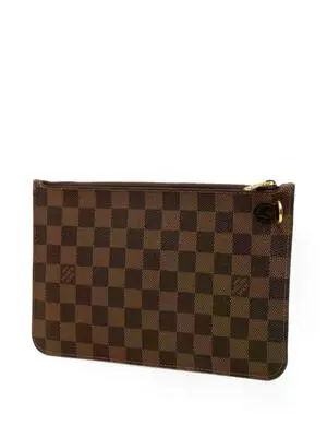 LOUIS VUITTON Damier Ebene Neverfull Mm Pouch