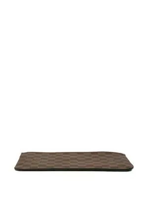 LOUIS VUITTON Damier Ebene Neverfull Mm Pouch