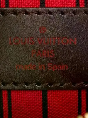 LOUIS VUITTON Damier Ebene Neverfull Mm Pouch
