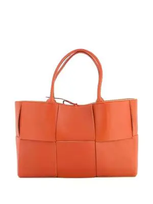 Bottega Veneta Maxi Intrecciato Leather Medium Tote Bag - Brown