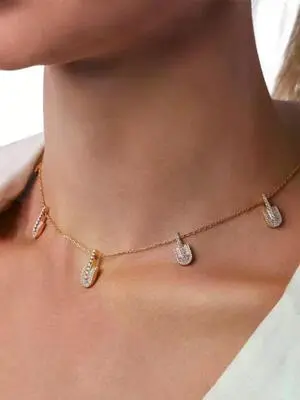 U LOS ANGELES Diamond U Necklace