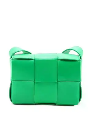 Bottega Veneta 2012-2026 Candy Nappa Intrecciato Cassette Crossbody Bag - Green