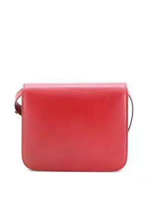 Celine Classic Box Bag Smooth Leather Teen Shoulder Bag - Red
