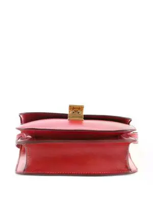 Celine Classic Box Bag Smooth Leather Teen Shoulder Bag - Red