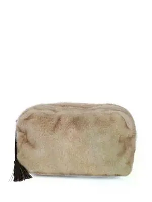 P.a.r.o.s.h Faux-fur Pouch - Neutrals