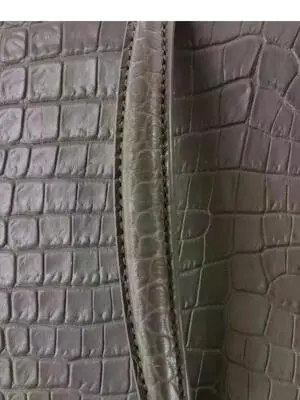 Saint Laurent Sunset Crocodile Embossed Leather Medium Crossbody Bag