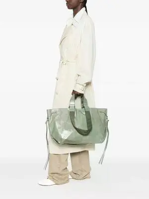Isabel Marant Étoile Wardy Crinkled-leather Shoulder Bag - Green