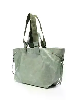 Isabel Marant Étoile Wardy Crinkled-leather Shoulder Bag - Green
