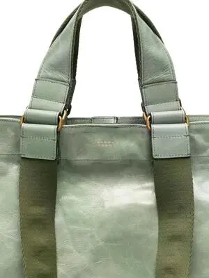 Isabel Marant Étoile Wardy Crinkled-leather Shoulder Bag - Green