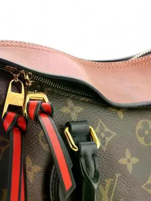 LOUIS VUITTON Tuileries Handbag Monogram Canvas With Leather Satchel