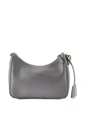 Prada Re-edition 2005 Saffiano Leather Small Crossbody Bag - Grey