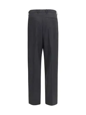 Dolce & Gabbana Wide-leg Wool Blend Tailored Pants