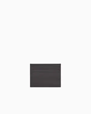 Giorgio Armani Credit Card Holder In Nappa Leather With An Embossed Logo