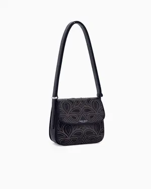Giorgio Armani La Prima Leather And Suede Small Shoulder Bag