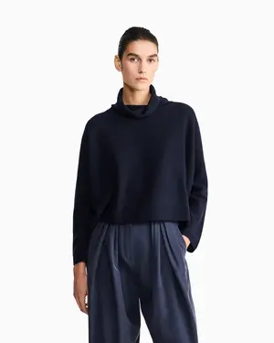 Giorgio Armani Sweater Regular Fit Pure Cashmere Volcano Collar