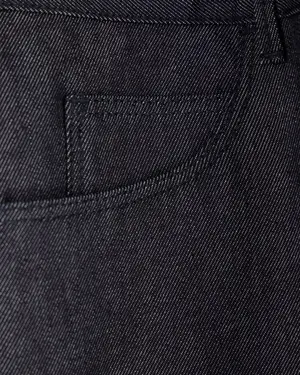 Giorgio Armani Regular Fit 5-pocket Pants In Stretch Cashmere-blend Denim
