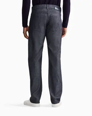 Giorgio Armani Regular Fit 5-pocket Pants In Stretch Cashmere-blend Denim
