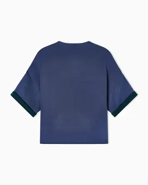 Giorgio Armani Ribbed Viscose Crew-neck Jumper