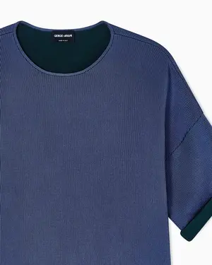 Giorgio Armani Ribbed Viscose Crew-neck Jumper