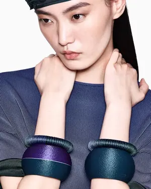 Giorgio Armani Fabric-covered Bangle