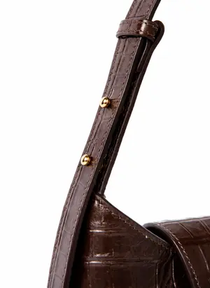ELLEME Envelope Croco Embossed Leather