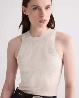 TWP Port Tank In Viscose Silk